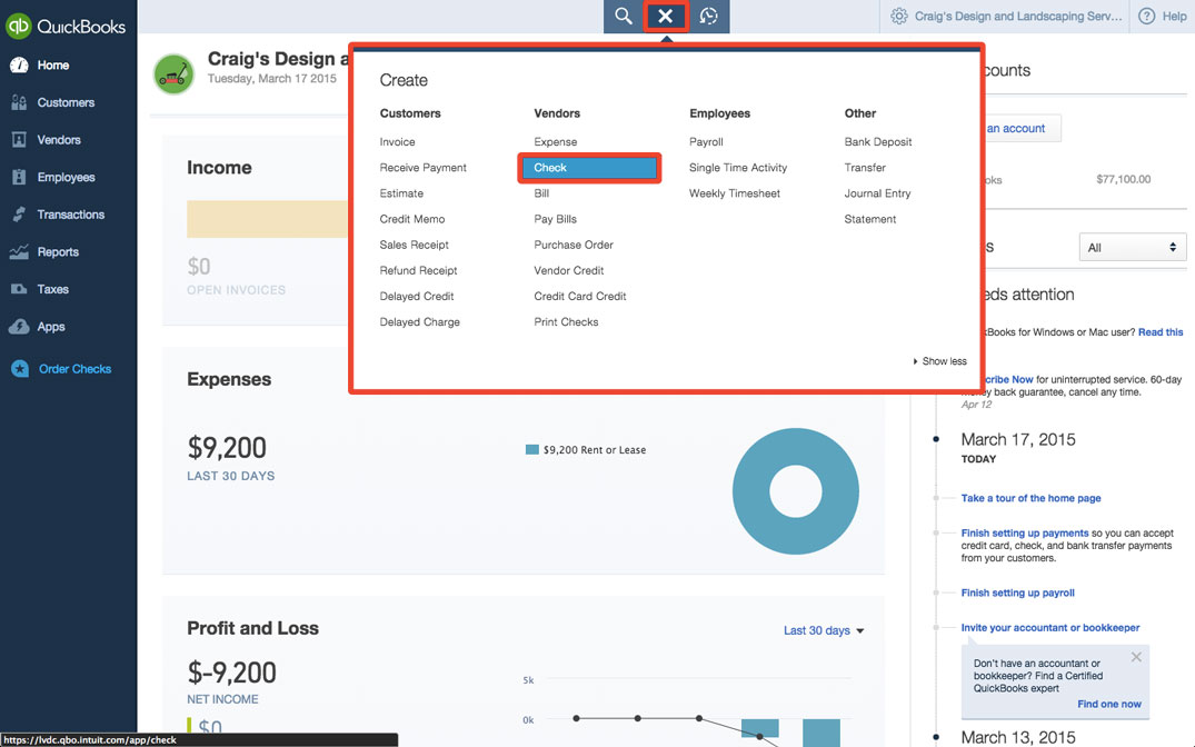 QuickBooks Online Add Recurring Transactions BlackRock POS